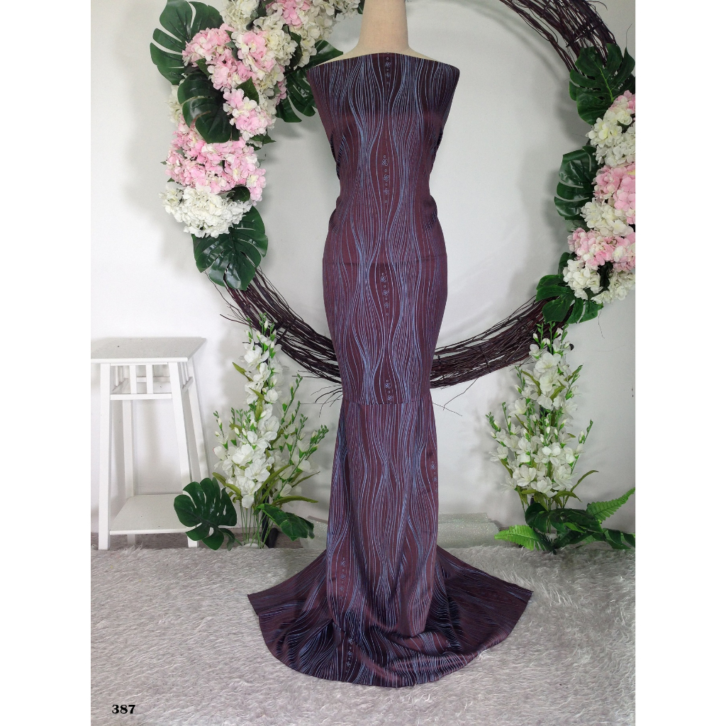 💥💥 [i-Sakura Textiles V2] Vietnam Silk Design Abstrak Kain Tebal ...