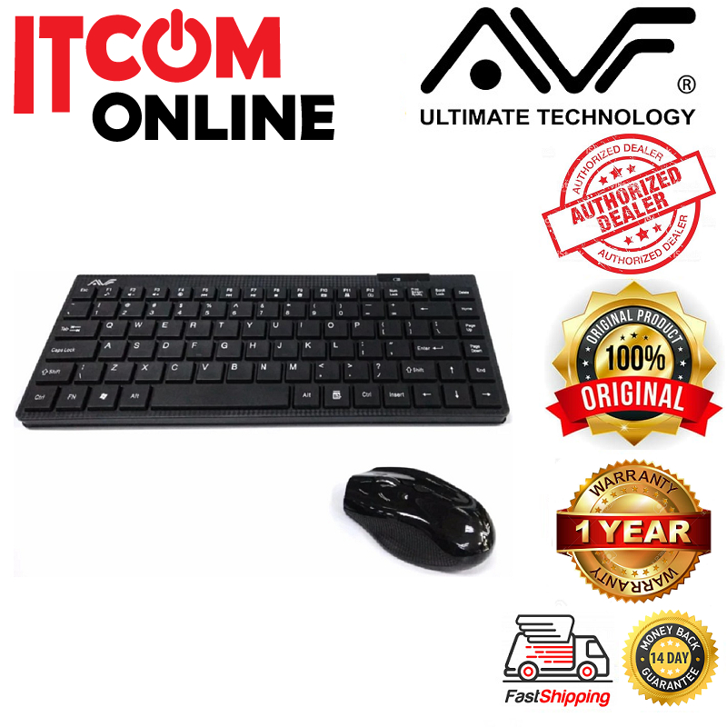 AVF WIRELESS MINI KEYBOARD WITH MOUSE DESKTOP COMBO (AKM3080) | Shopee ...