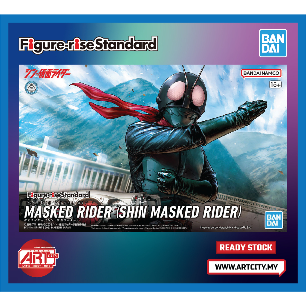 (READY STOCK) Bandai - Figure Rise Standard - Shin Kamen Rider - 1/12 ...