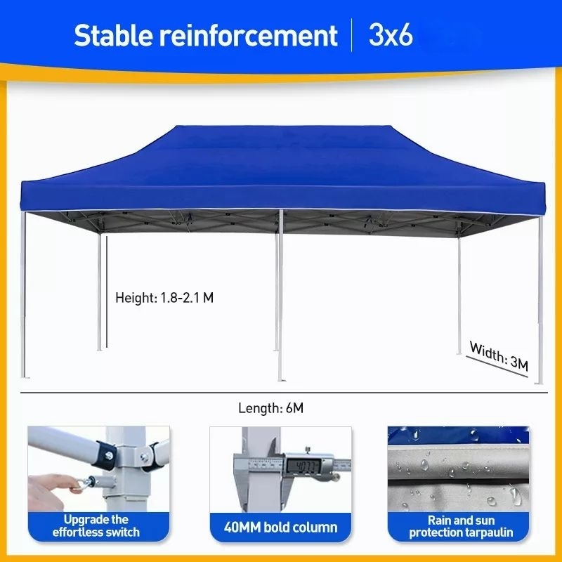 EnJO Heavy Duty Canopy Payung Pasar Malam Niaga Night Market Canopy ...