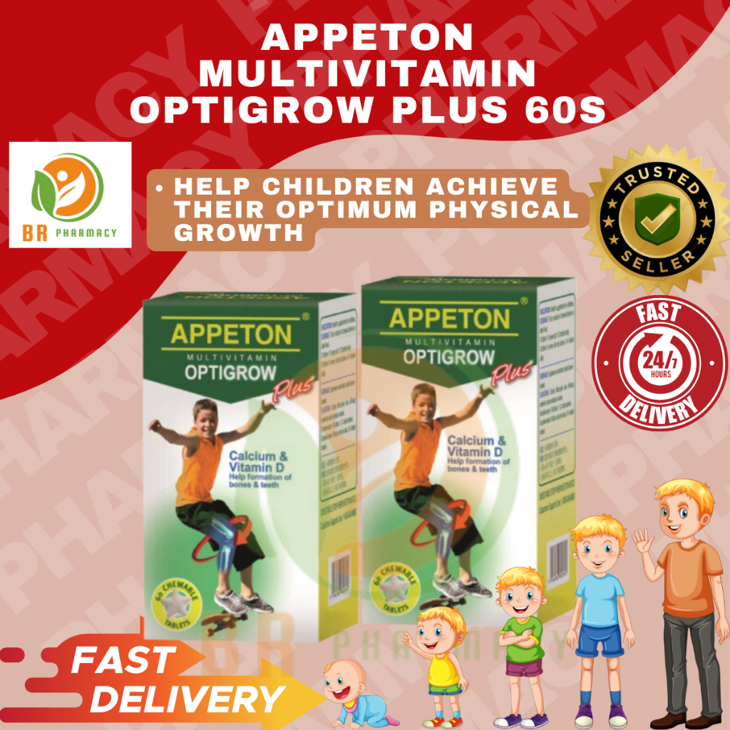 [Ready Stock] Appeton Multivitamin Optigrow Plus Tab 60's (EXP 01/2025 ...
