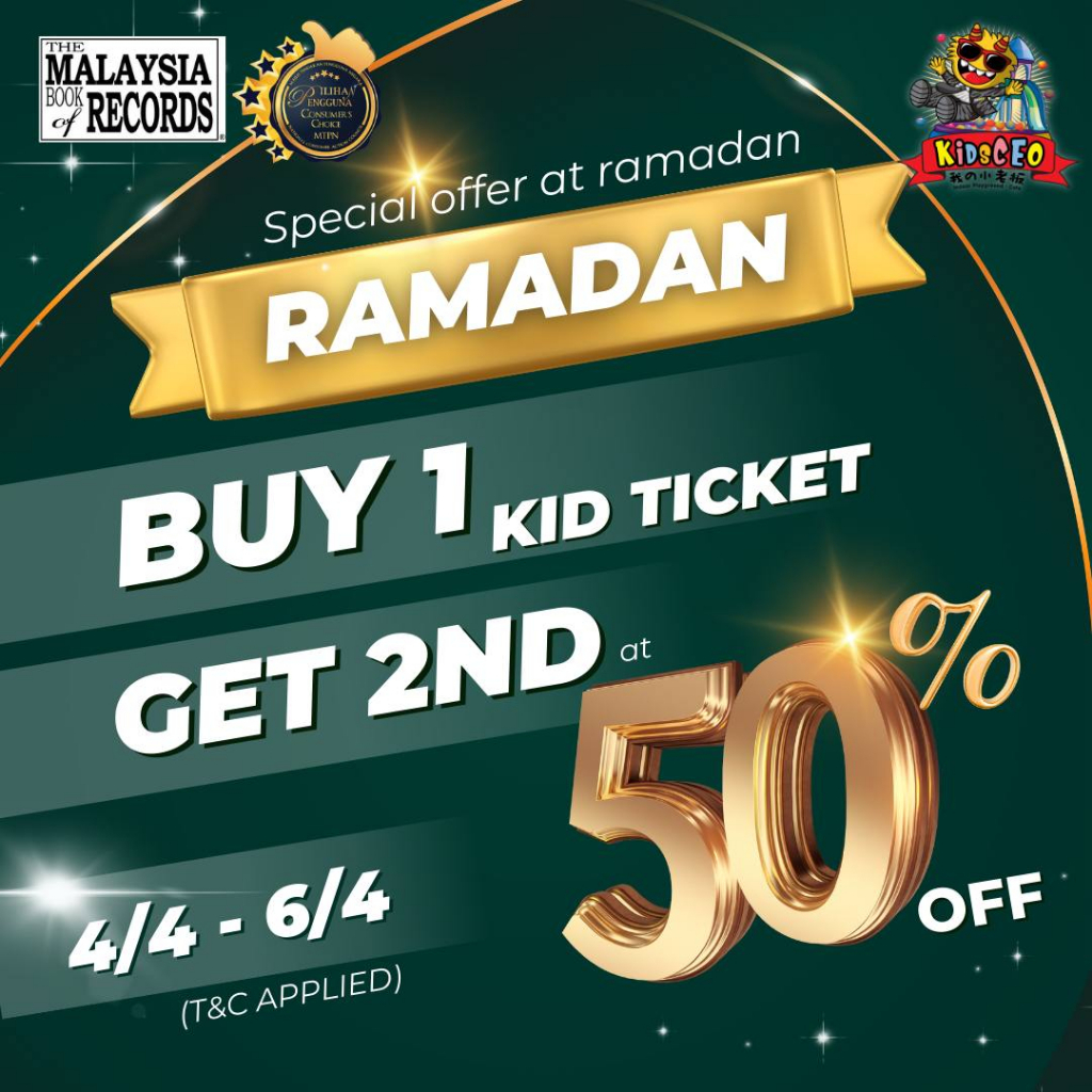 📣 𝟒.𝟒 𝐑𝐀𝐌𝐀𝐃𝐀𝐍 𝐒𝐏𝐄𝐂𝐈𝐀𝐋📣 𝗕𝗨𝗬 𝗢𝗡𝗘 𝗞𝗜𝗗 𝗧𝗜𝗖𝗞𝗘𝗧 & 𝗚𝗘𝗧 𝟮𝗡𝗗 𝗞𝗜𝗗 𝗧𝗜𝗖𝗞𝗘𝗧 AT 𝟓𝟎 ...