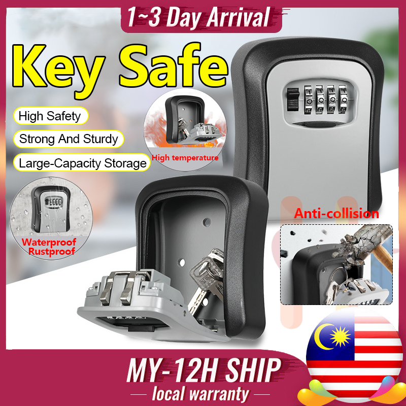 Key safety box Key Storage Box Key Lock Box Wall Mounted Portable ...