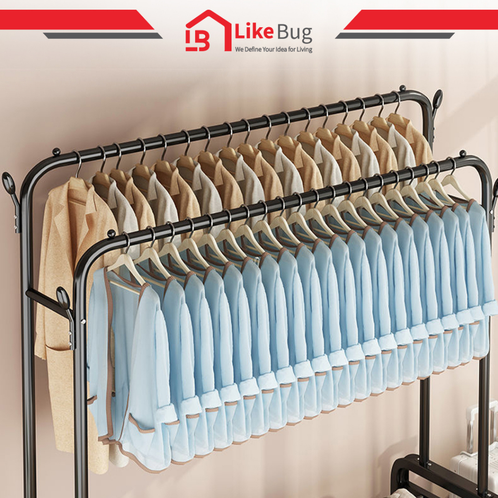 ⚡️LIKE BUG⚡️ROSARIO Design Single & Double Pole Hanging Rack/ Ampaian ...