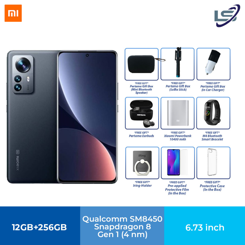 Xiaomi 12 Pro | 12GB+256GB | Qualcomm SM8450 Snapdragon 8 Gen 1 | Pro-grade Triple 50MP Master ...