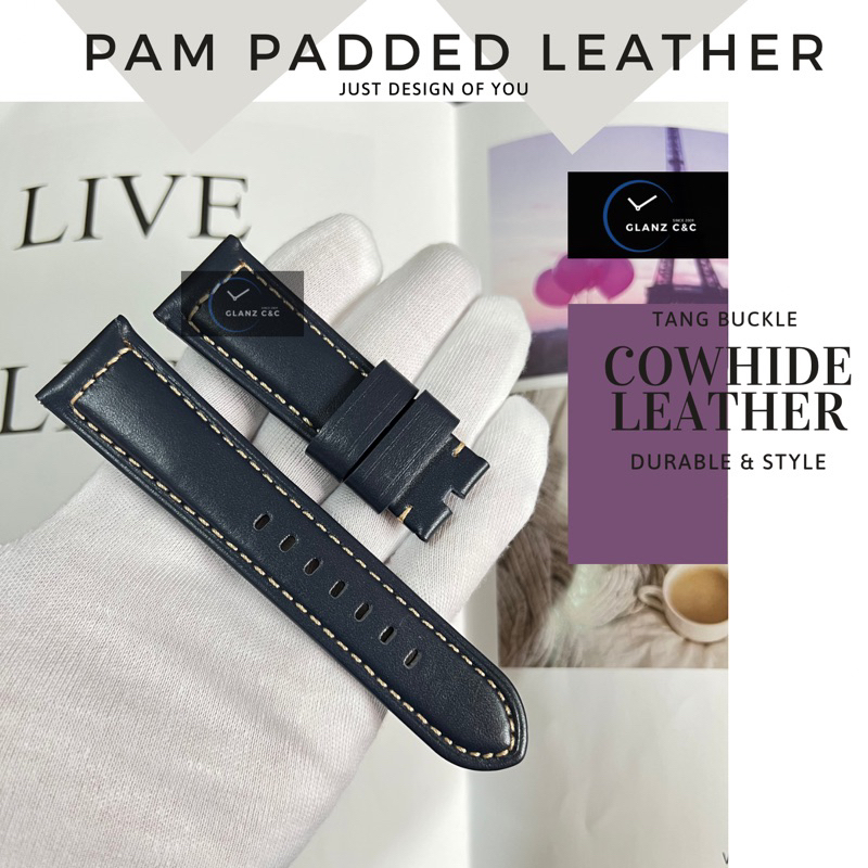 Smooth Design Pam Leather Watch Strap Color 24mm | Shopee Malaysia