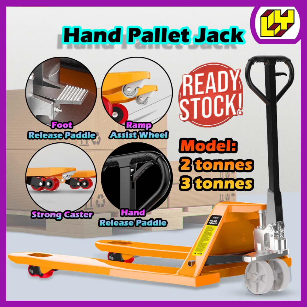 Hand Jack Pallet Truck 3 ton 2 ton Heavy Duty Jek Tangan Manual ...