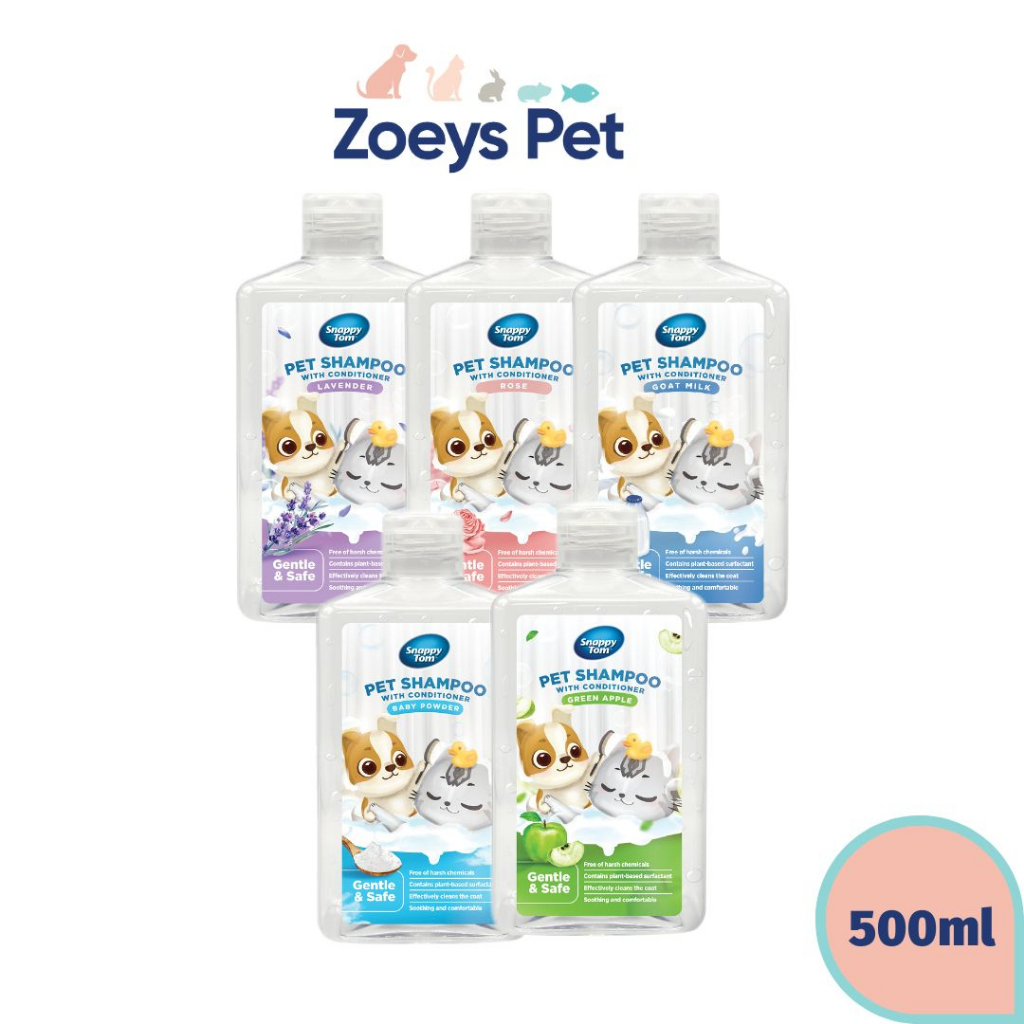 Snappy Tom 500ml Pet Shampoo With Conditioner (Lavender / Rose / Goat ...