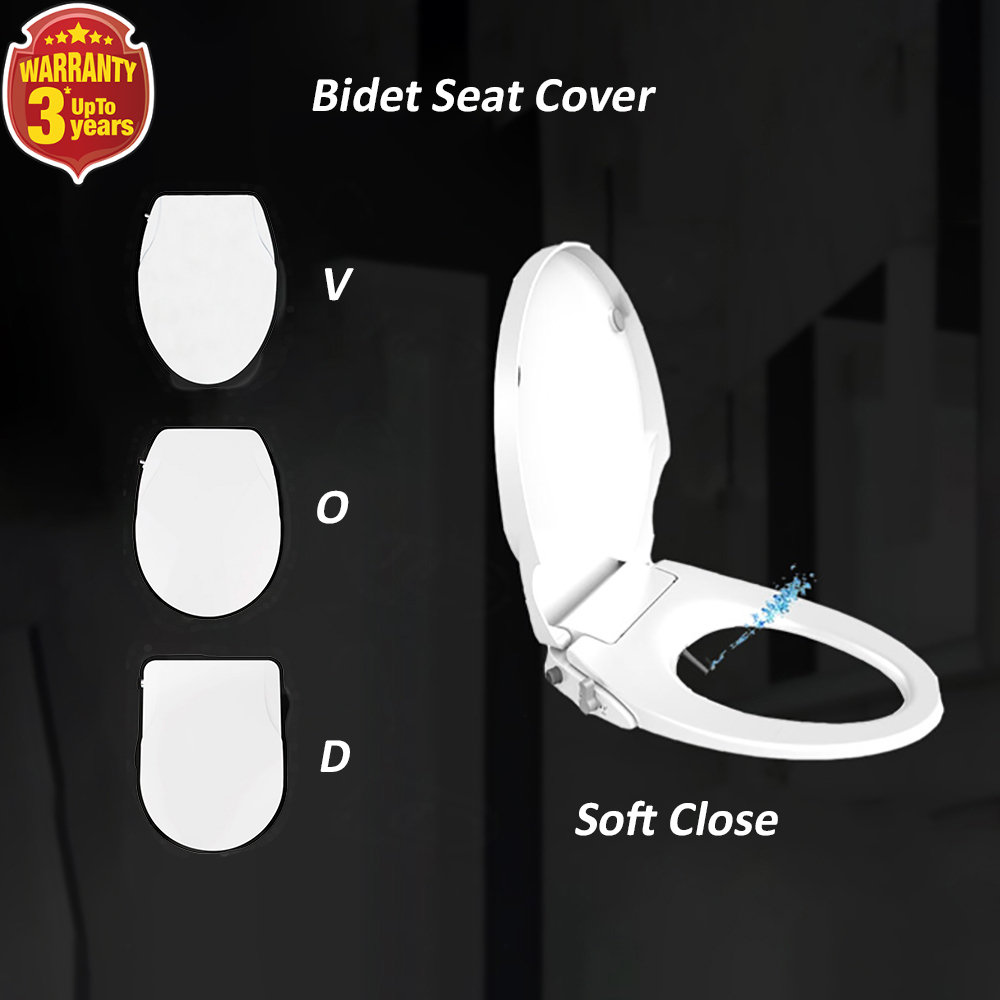 💰50% Off Soft Close Bidet Toilet Seat Non Electric Elongated Toilet ...