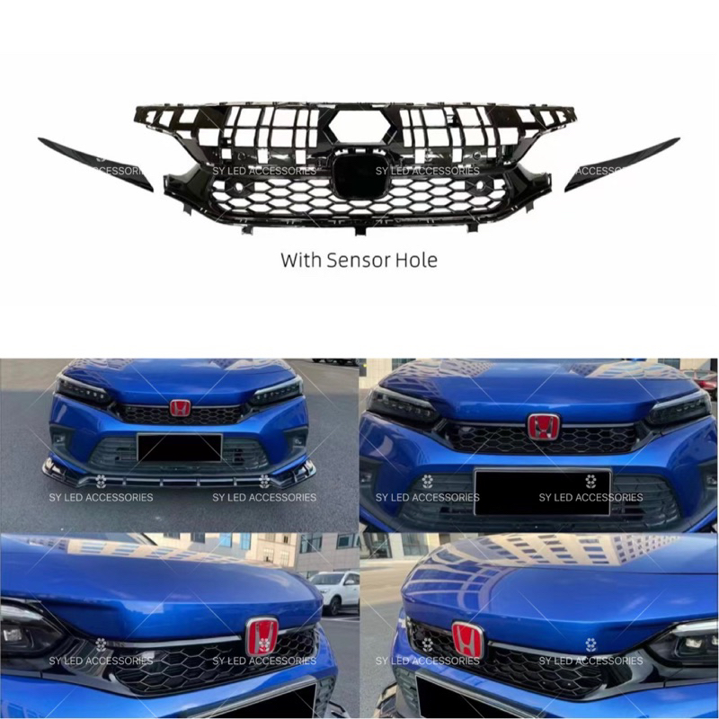 HONDA CIVIC FE 2022 2023 FRONT GRILL GRILLE TYPE R DESIGN 🔥READY STOCK🔥 | Shopee Malaysia