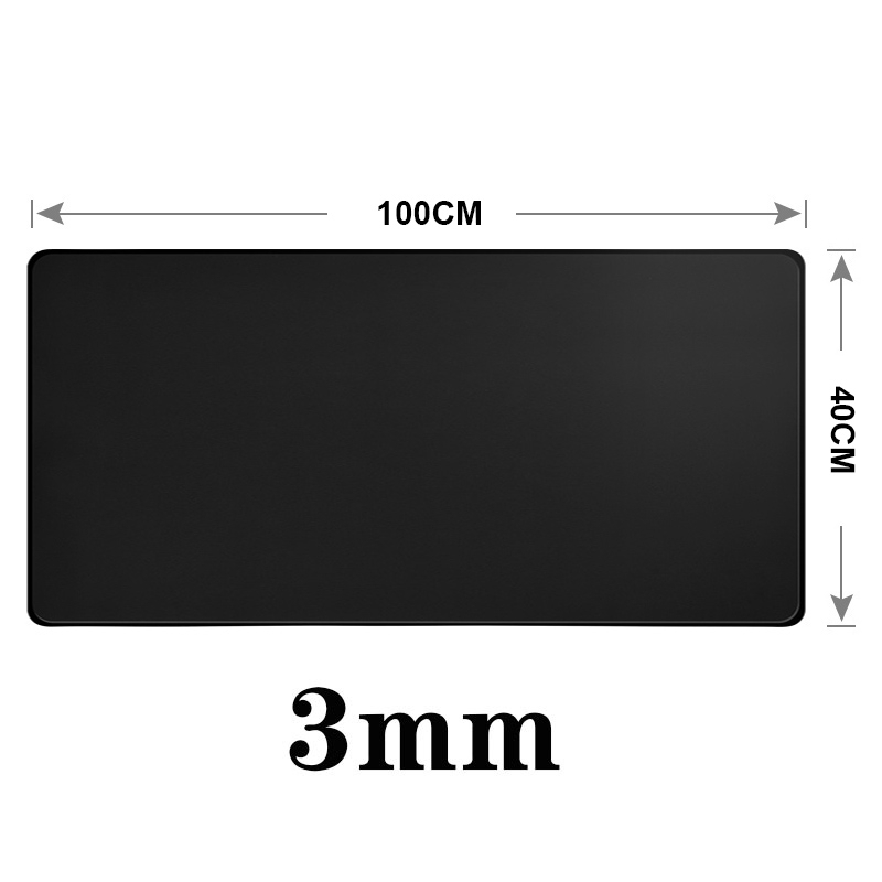 Large Mouse Pad with Stitched Edge, Anti-Slip Mouse Mat, 3mm Rubber ...