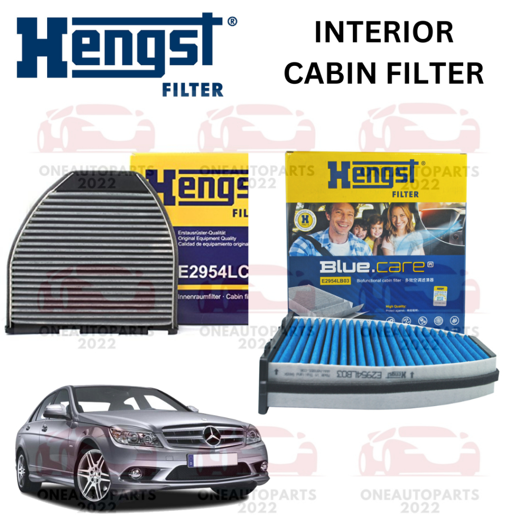 HENGST INTERIOR CABIN FILTER ACTIVATED CARBON/ BLUECARE MERCEDES BENZ ...