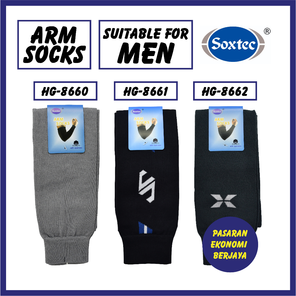 ARM SOCKS COTTON SOXTEC/ SARUNG LENGAN COTTON/ SESUAI UNTUK RIDER ...