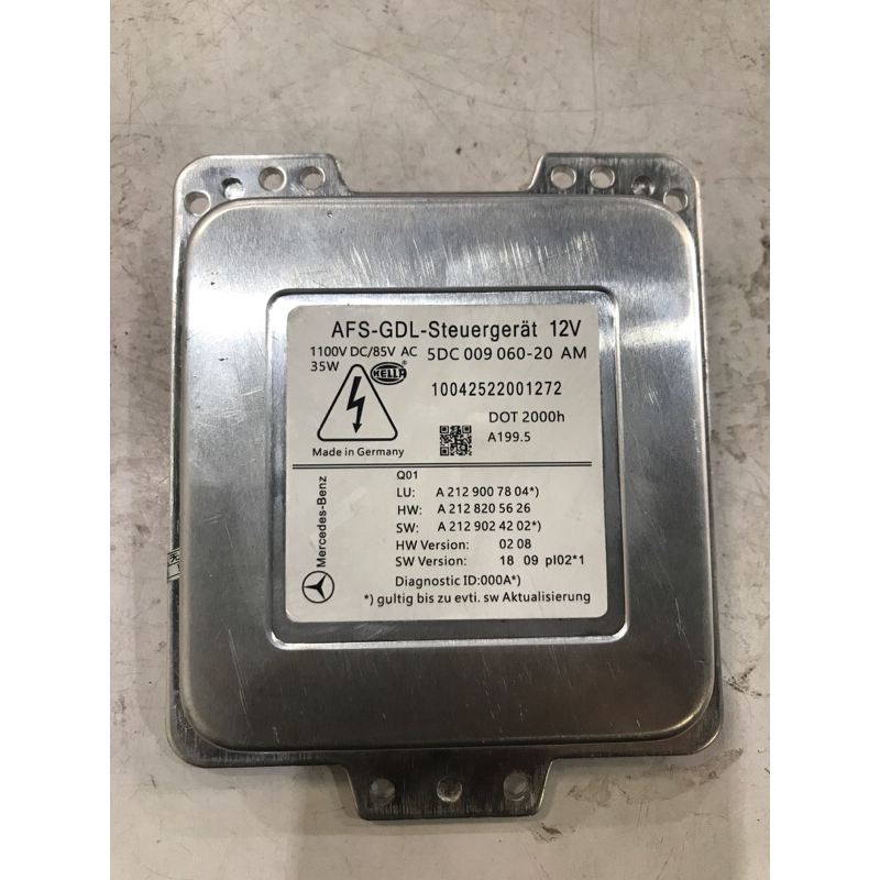 MERCEDES W212 HEADLAMP HID BALLAST 5DC 009 060-20 AM ( USED ) | Shopee ...