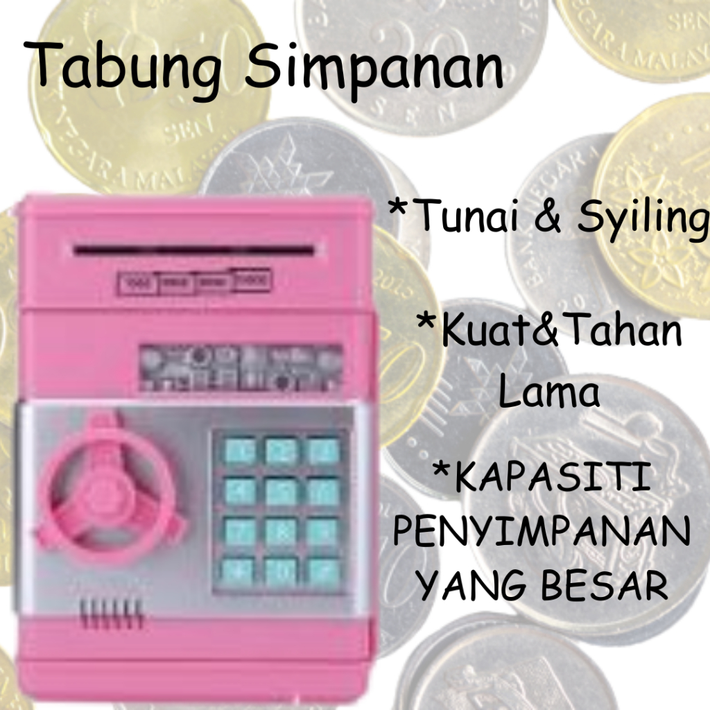🔥READY STOCK🔥Tabung Simpanan Syiling Piggy Bank Money With Password ...