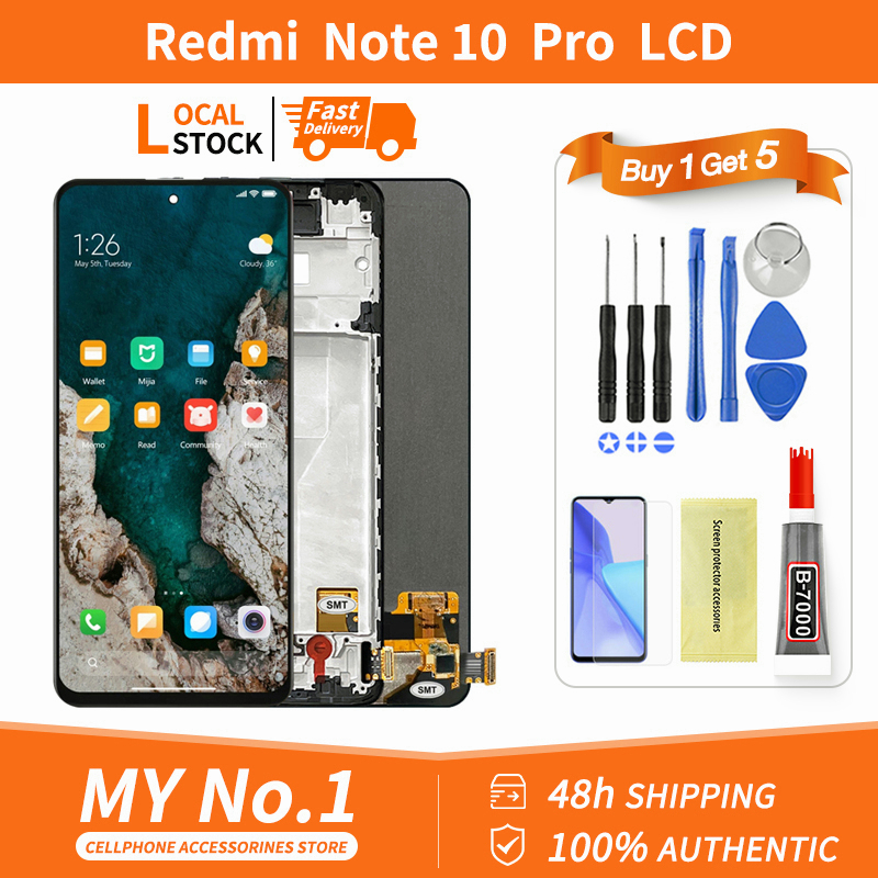 FOR Redmi Note 10 Pro 4G M2101K6G (Globale Version) TFT LCD Display Touch Screen Replacement ...