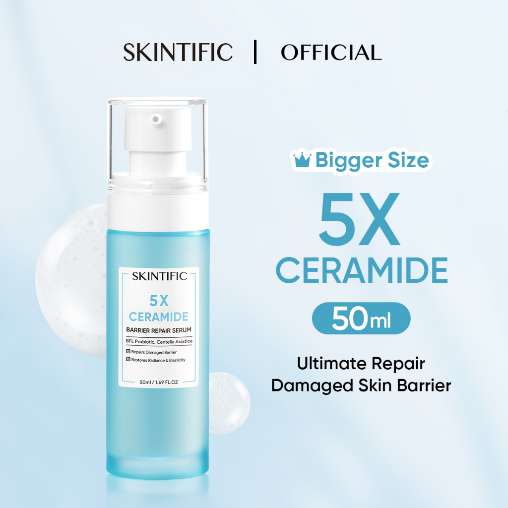 SKINTIFIC 5X Ceramide Skin Barrier Repair Serum Scientific Power ...
