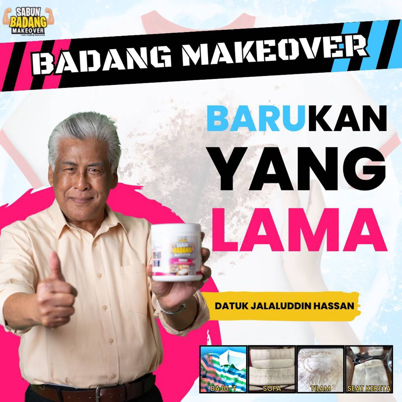 Upgraded 10x Sabun Badang Makeover Rendam Karat Auto Bersih Karat, Tahi ...
