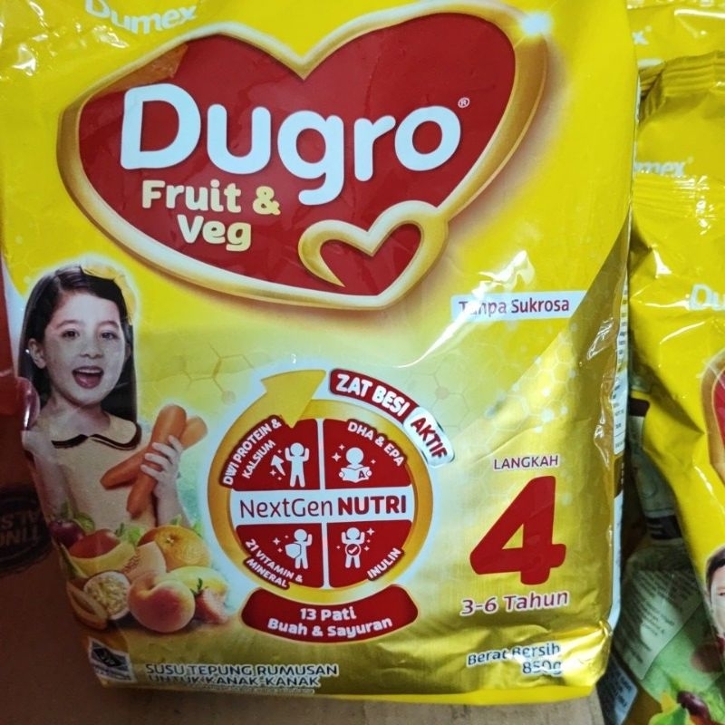 DUMEX DUGRO3/4(850G) ASLI/madu/fruit&veg | Shopee Malaysia