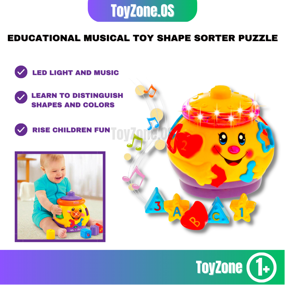 Educational Musical Toy Shape Matching Educational Shape Toy Shape ...
