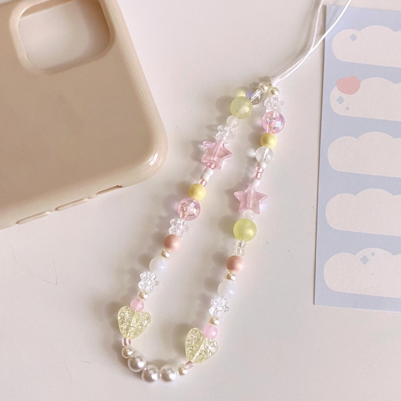 the 8 chapter | stars and raindrop | handmade beaded keychain keyring ...