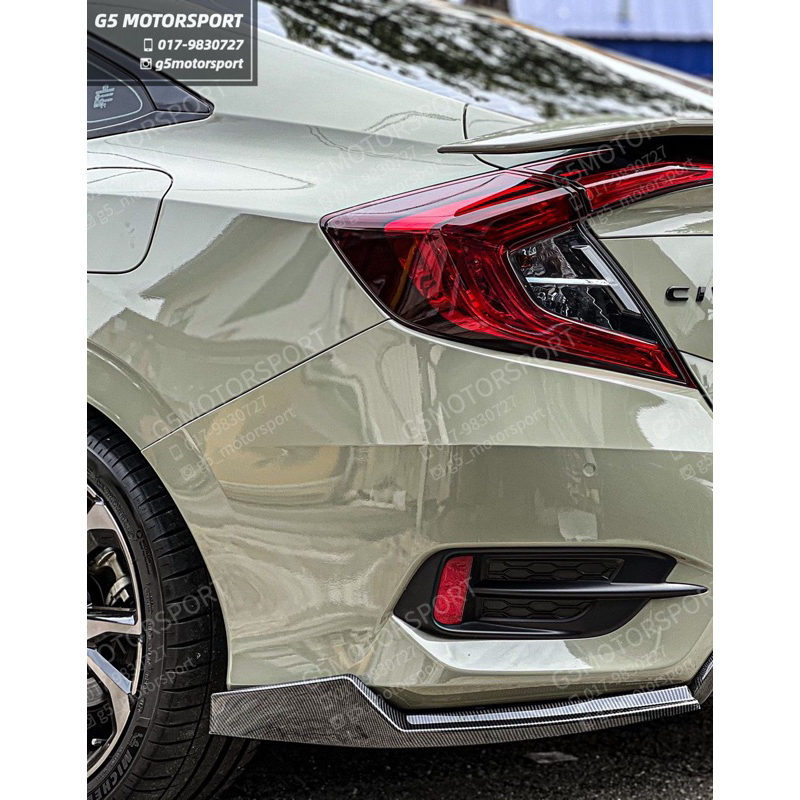 Honda Civic FC Rear Bumper Diffuser 2016-2021 | Shopee Malaysia