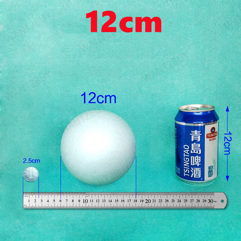 1-15cm DIY White Round Styrofoam Wedding Polystyrene Craft Foam Ball ...