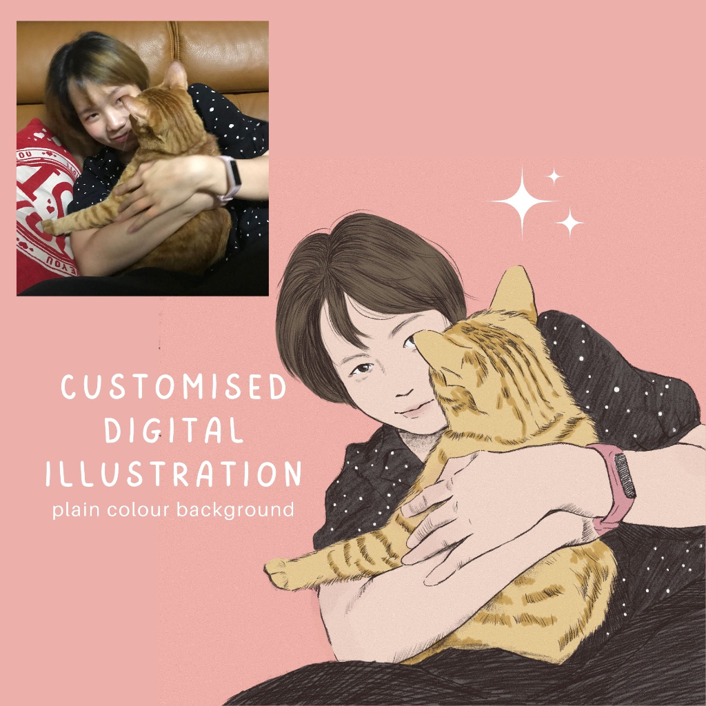 Custom Digital Art Illustration l Portrait Art l Digital Drawing l ...