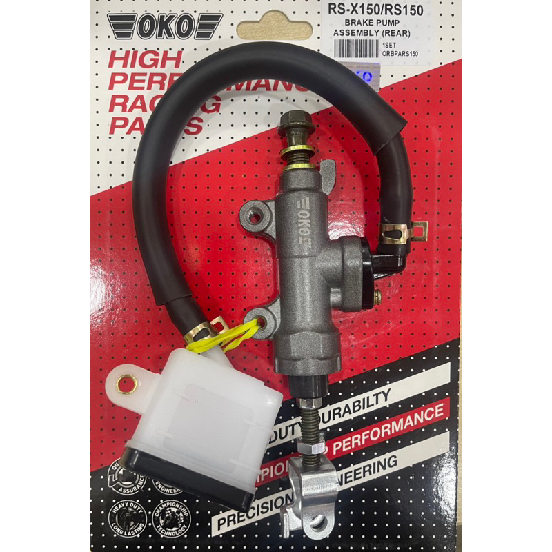 OKO HONDA RS150 RSX150 REAR BRAKE MASTER PUMP ASSY (WITH BRAKE FUEL ...