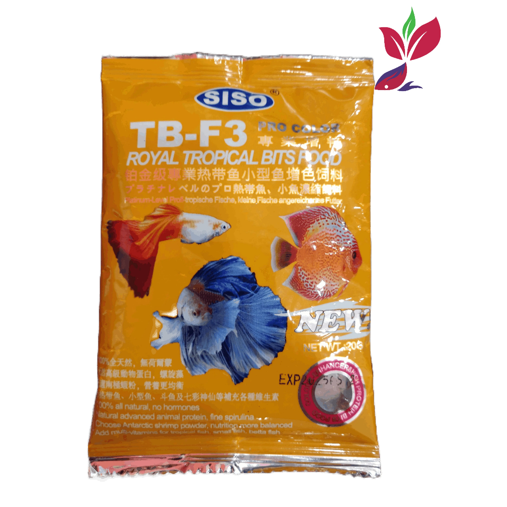 SISO TB-F3 PRO COLOR ECO FISH FOOD/ SISO TB-F3 PRO WARNA MAKANAN IKAN ...