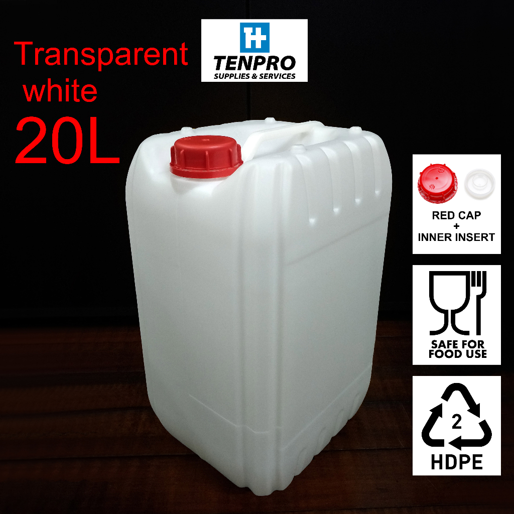 [NEW] 20L 20 Liter Jerry Can, Plastic Bottle, HDPE Container, Water ...