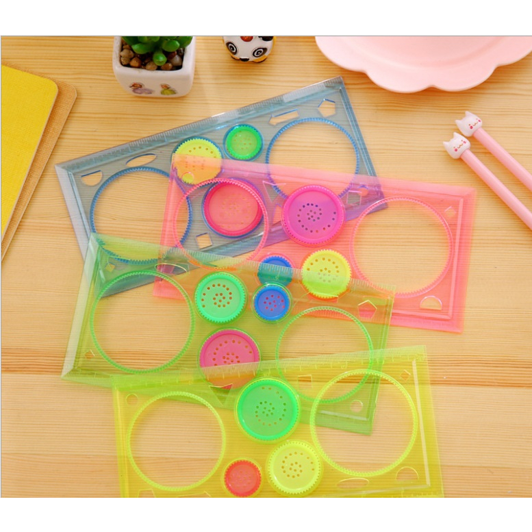 Magic Ruler Spirograph Set Kids Magic Drawing Ruler Creative Drawing ...