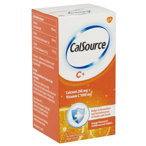 Calsource Calcium + Vitamin C Effervescent Tablets 10's (EXP:10/2023 ...