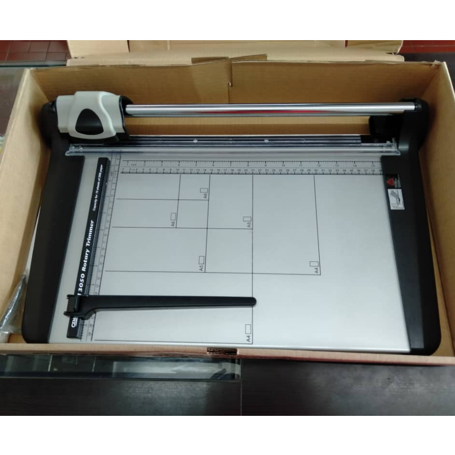 Genmes 13050 12" Rotary Trimmer Steel base for A4 Size | Shopee Malaysia