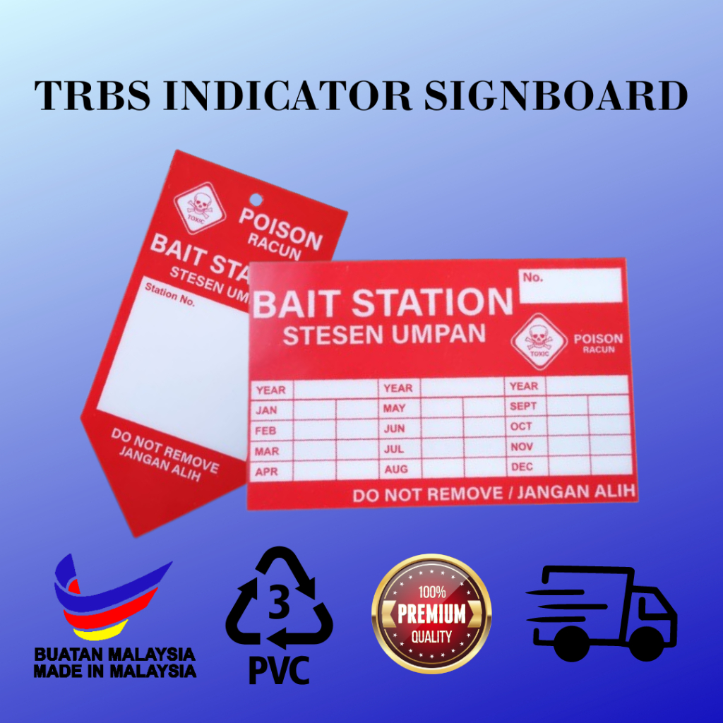 TRBS Indicator Signboard / Outdoor Rodent Box Signboard / Stesen Umpan ...