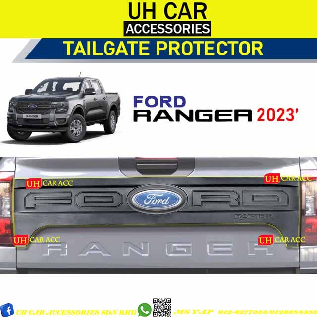 FORD RANGER T9 2022 XL XLT XLT+ WILDTRAK REAR TAILGATE PROTECTOR ...