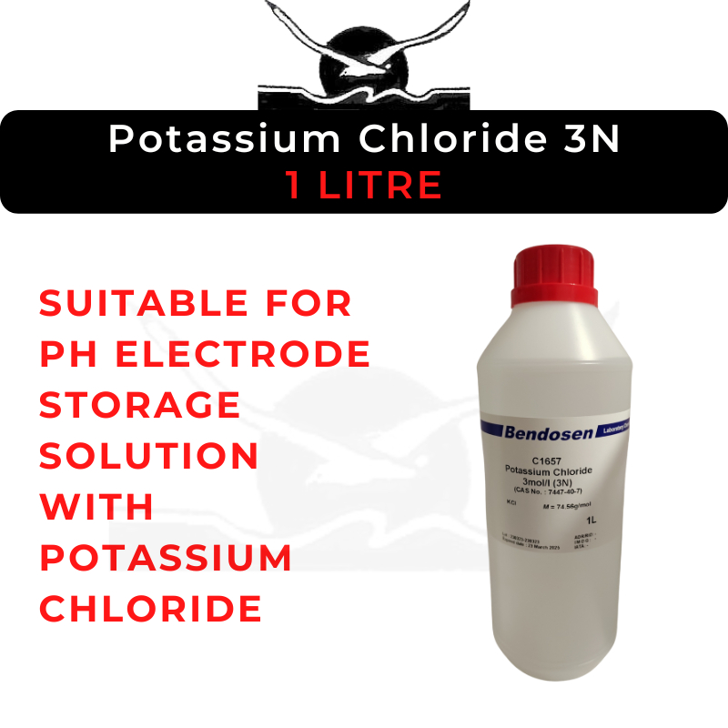 Potassium Chloride Solution 3M (1L) for pH DO ORP electrode | Shopee ...