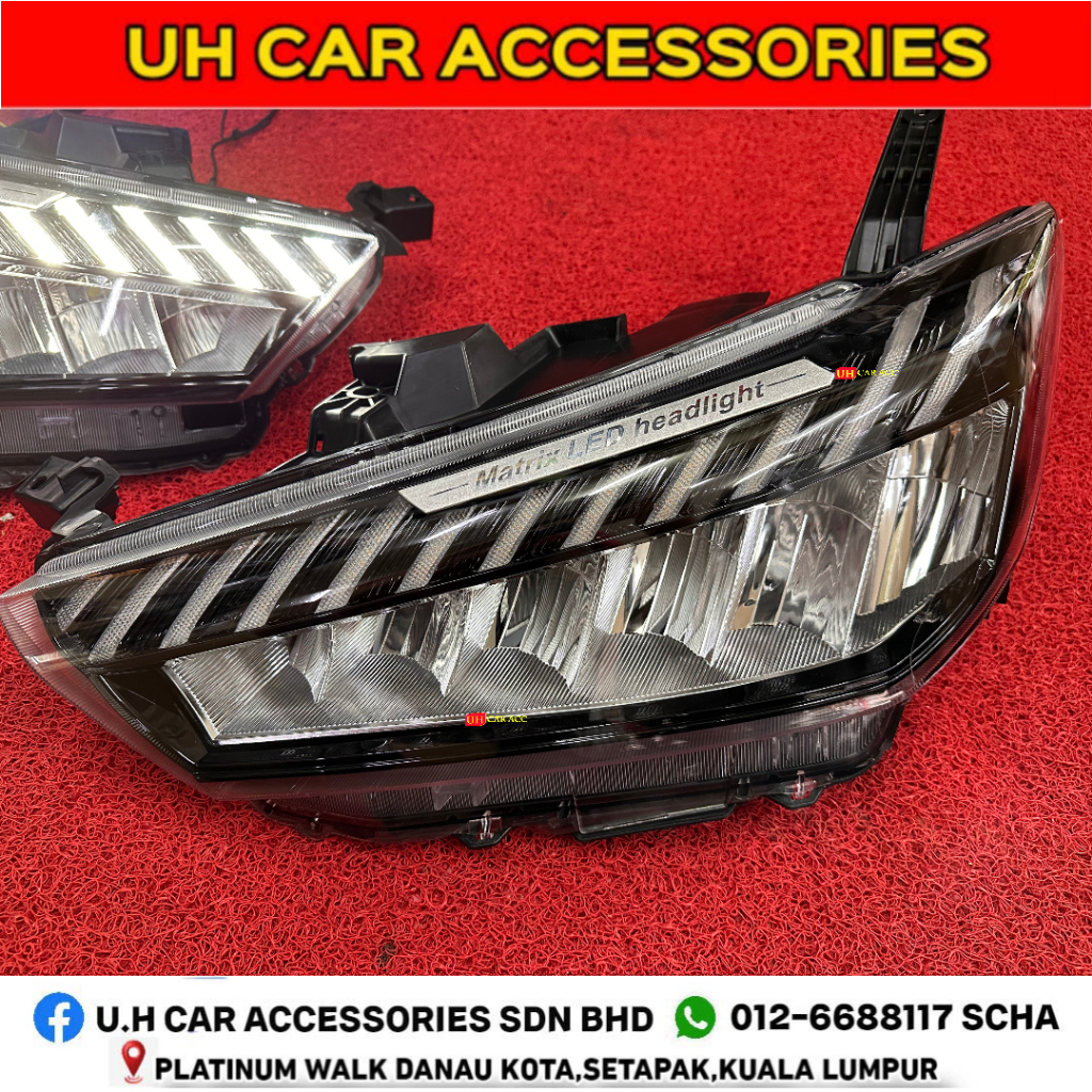 PERODUA BEZZA LED RUNNING SIGNAL HEADLAMP HEAD LAMP LIGHT LIGHTS ...