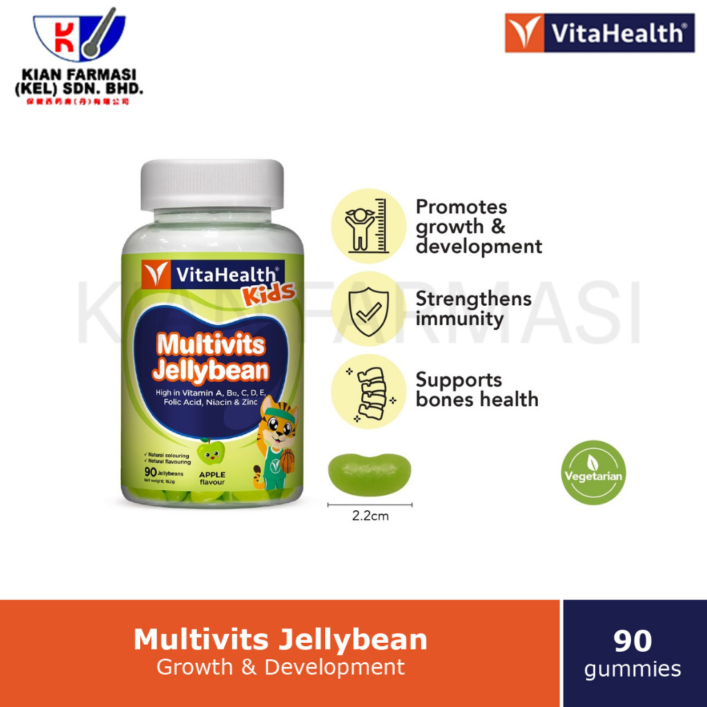 Vitahealth Kids Multivits Jellybean 90's | Shopee Malaysia