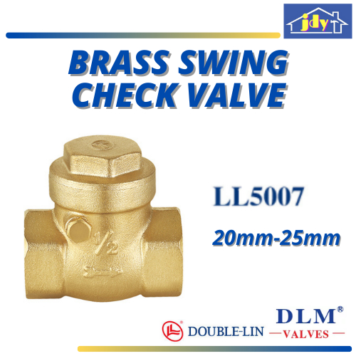 DLM Double Lin Brass Swing Check Valve Non Return Valve One Way Valve ...