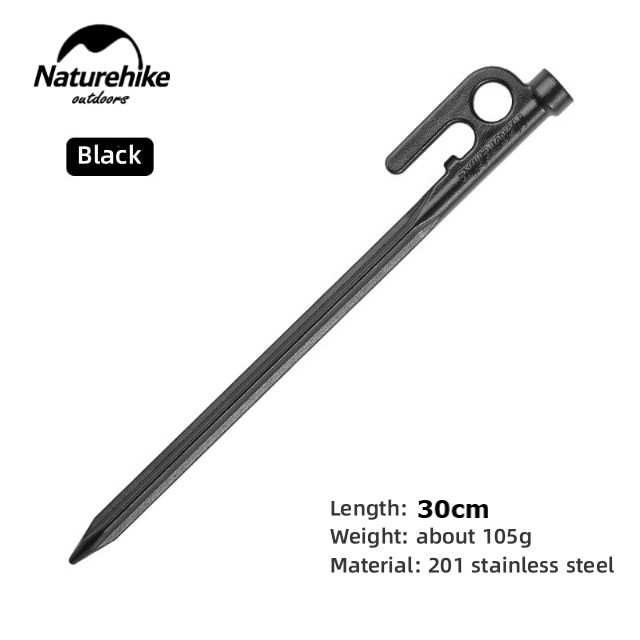 NATUREHIKE Outdoor Stainless Steel Ground Nails Peg Pegs Large Tent ...