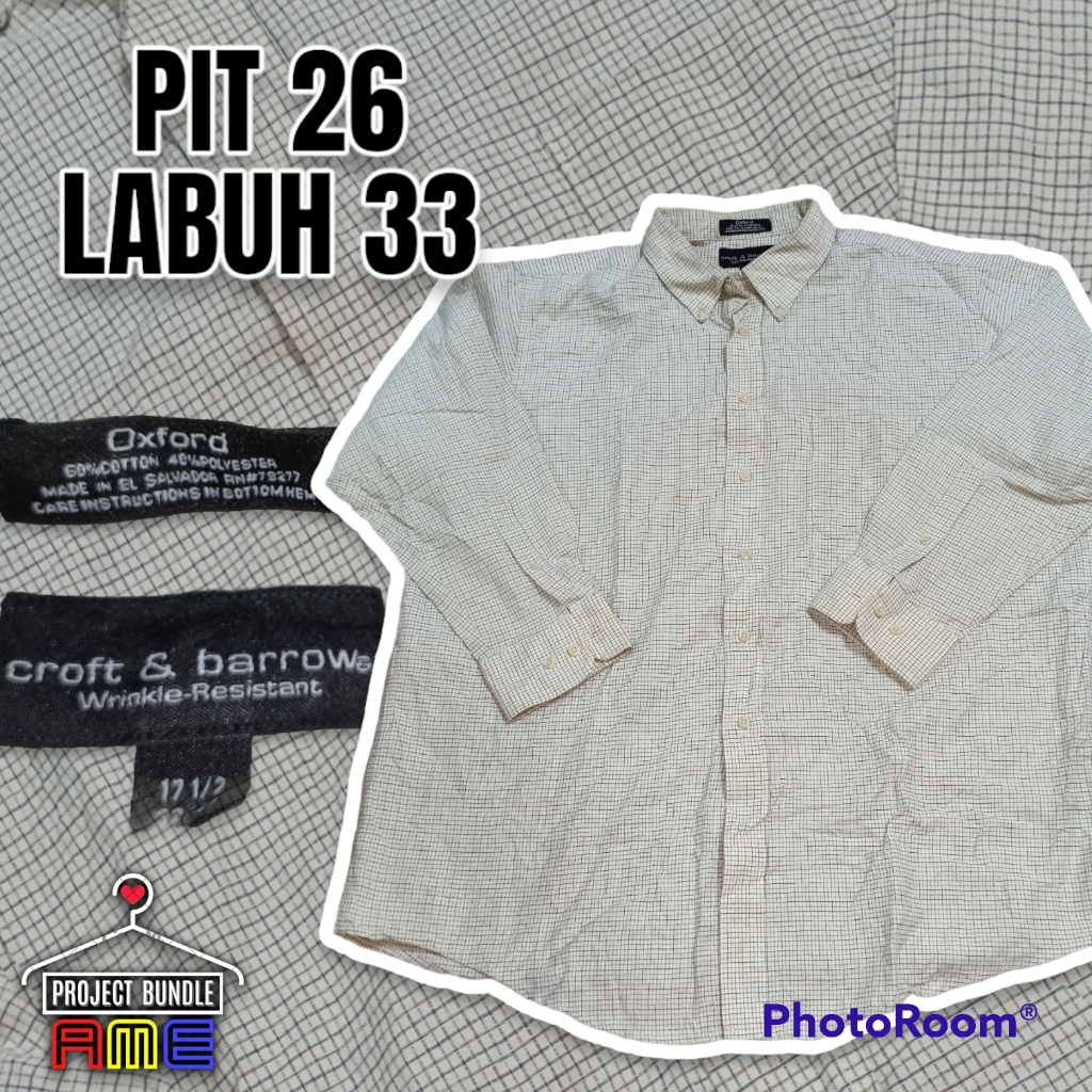 Kemeja Shirt Bigsize Oversize 2XL (Pit 26 Ukuran Dada 52 inch) | Shopee ...