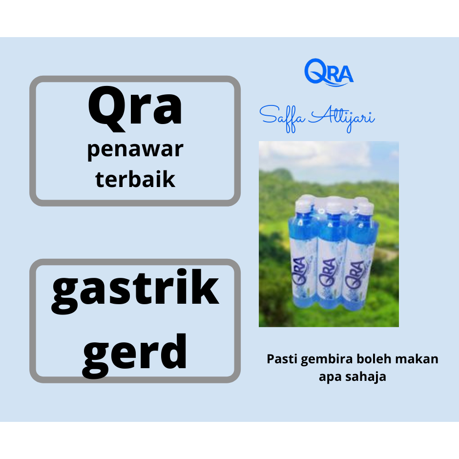 Qra water (HQ) minuman organik menutralkan asid gastrik gerd dan ...