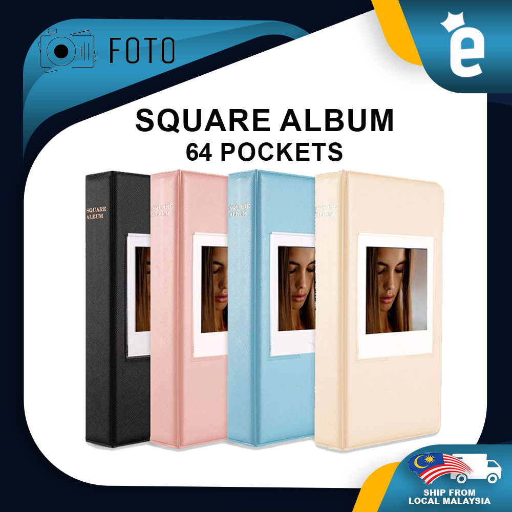 Fujifilm Instax Square Album (Can fit in 64 pcs Square Film) (Pocket ...
