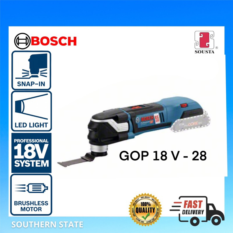 BOSCH 18V Cordless Multi Cutter GOP 18V-28 Professional ( 0 601 8B6 002 ...