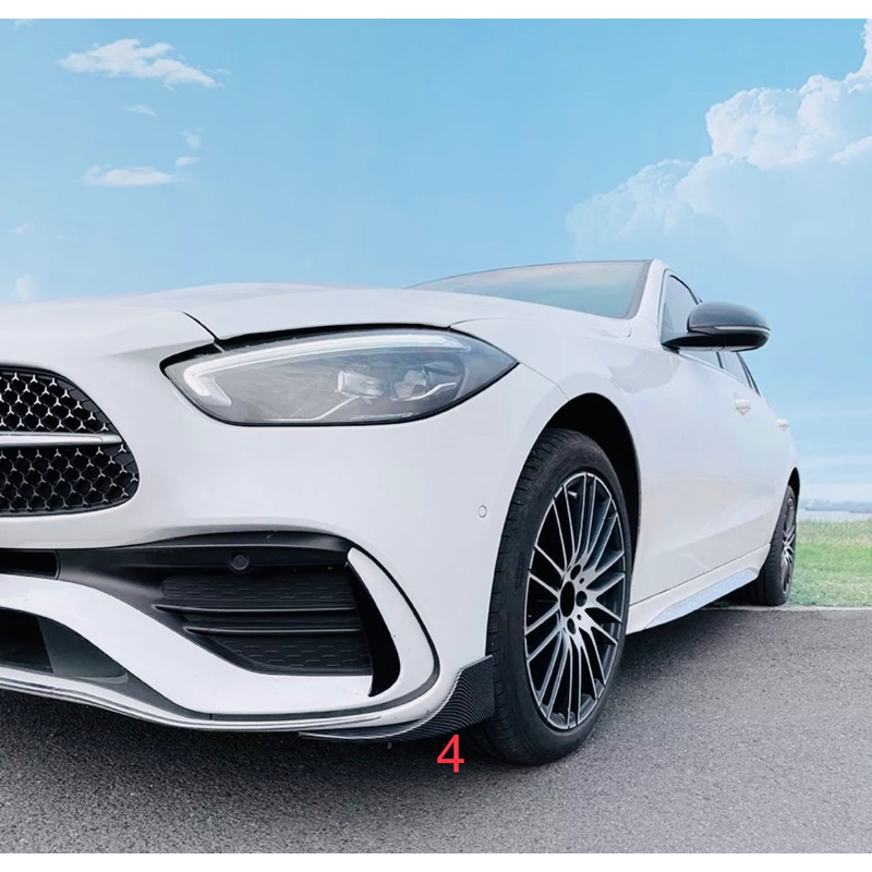 Mercedes Benz W206 C class C300 AMG front bumper canard air duct lip ...