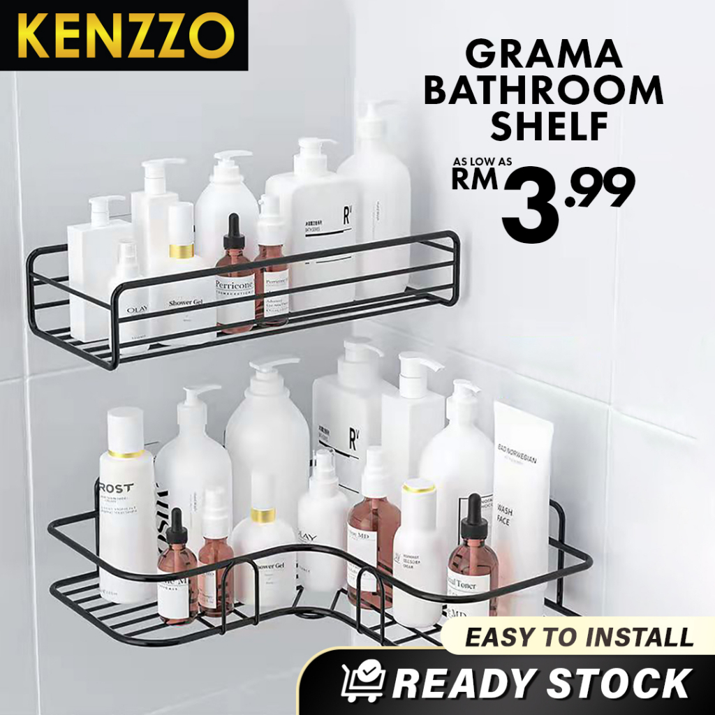 KENZZO: Grama Bathroom Rack Corner Rack Shower Dew Shampoo Cosmetics ...
