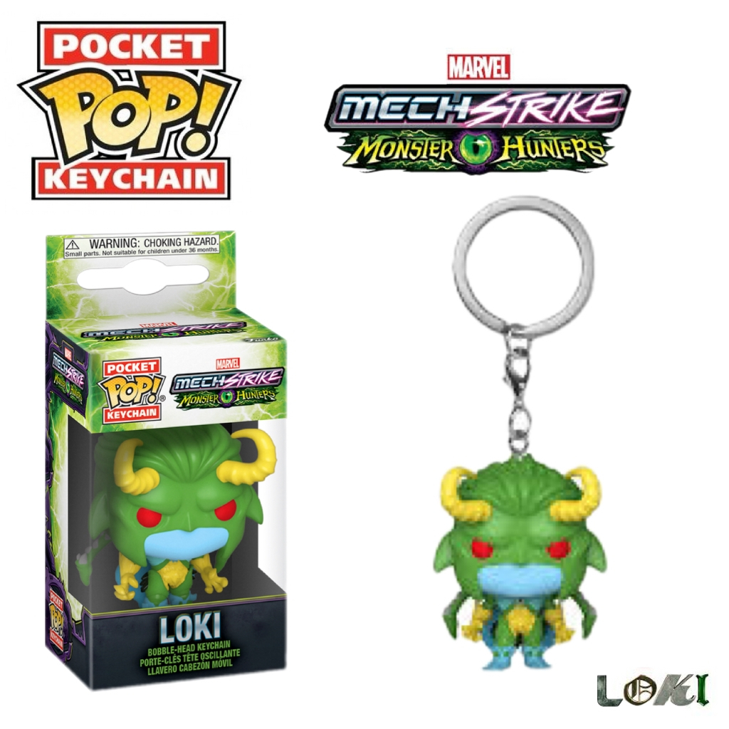 Funko Pocket Pop Keychain : Marvel Mech Strike Monsier Hunters Loki ...