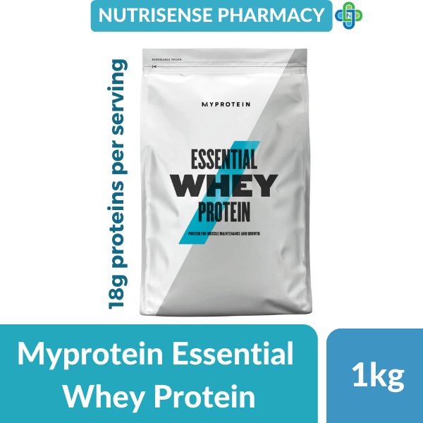 Myprotein Essential Whey Protein - 1kg [Economical Version] [18g ...