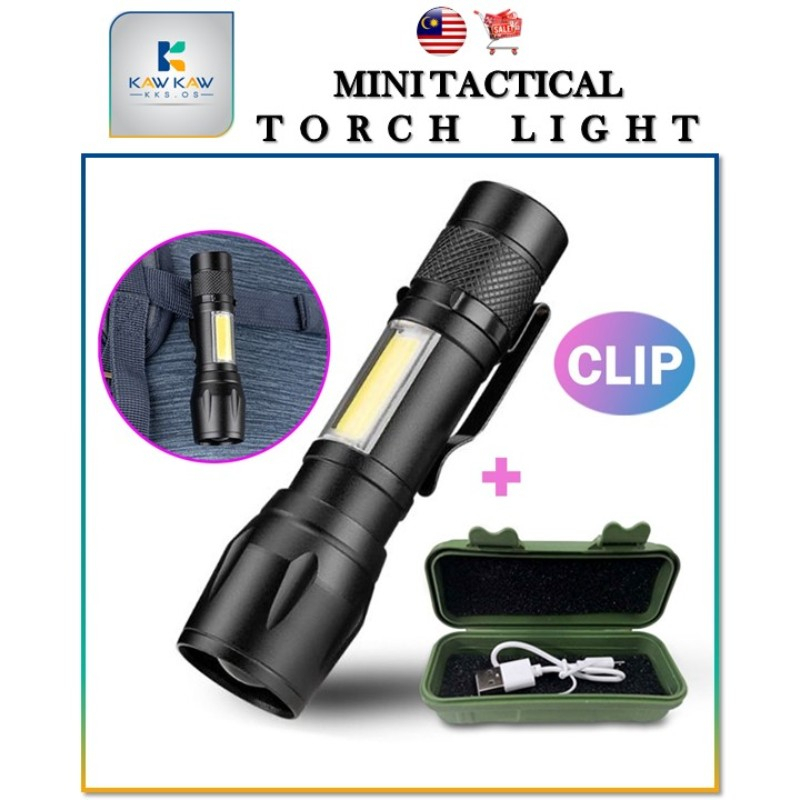 𝐊𝐊𝐒 𝐌𝐢𝐧𝐢 𝟑 𝐌𝐨𝐝𝐞𝐬 𝐓𝐚𝐜𝐭𝐢𝐜𝐚𝐥 𝐓𝐨𝐫𝐜𝐡 𝐋𝐢𝐠𝐡𝐭 🚚 LED XPE Q5 COB Rechargeable ...